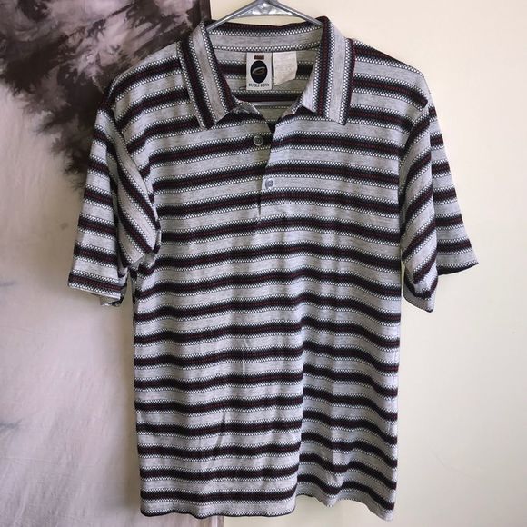 Bugle Boy | Shirts | Vintage 9s Bugle Boy Striped Golf Polo | Poshmark